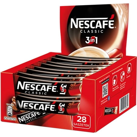 Nescafe 3 in 1 Classic Instant Coffee in single packets 28 x 17.5g ...