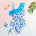ZAROYEAX Swimsuit for Girls Swimsuit with Ruffles Small Fresh Little ...
