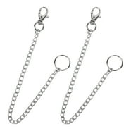 Unique Bargains 6 Pcs Key ID Label Tags Split Ring Keyring Keychain ...