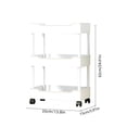 4/3 Tier Rolling Plants Stand Space-Saving Storage Car with Wheels ...
