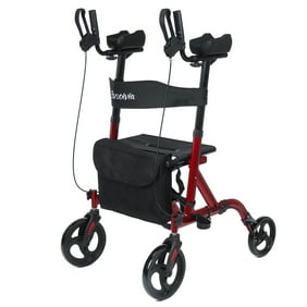 Medline Heavy Duty Extra Wide Rollator, Folding Rolling Walker, 8 ...