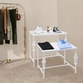 Retail Display Tables, 2Pcs Boutique Standing Clothing Shoe Handbag ...