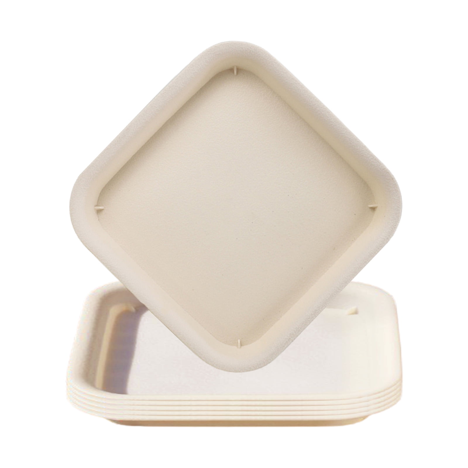 Water Dripping Catch Saucer Flower Pot Trays Square Pallet Resin 6ocs ...