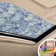 Blue White Pumpkins Fall Privacy Window Film, Decorative Stained Glass ...