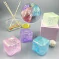 Leadrop Squeeze Fidget Toy Soft TPR Quick Recovery Sequins Square Cube ...
