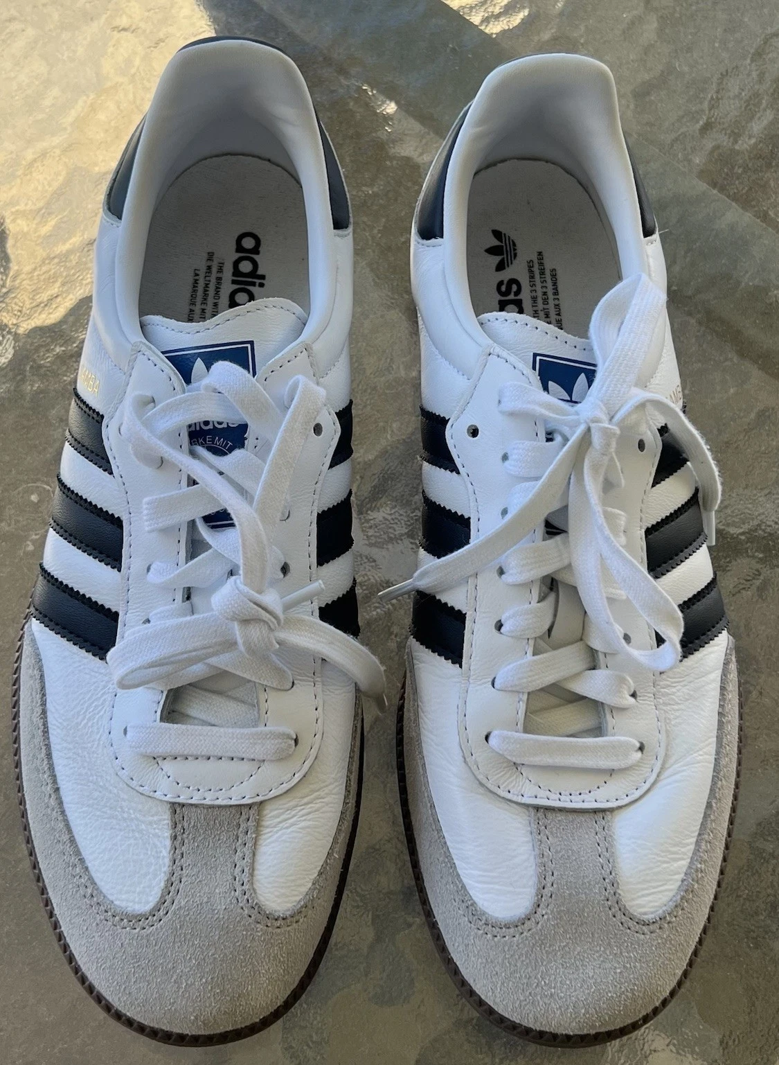 Adi-das Samba OG Cloud White Low Top Sneaker Shoes 9 $190 | Walmart en ...