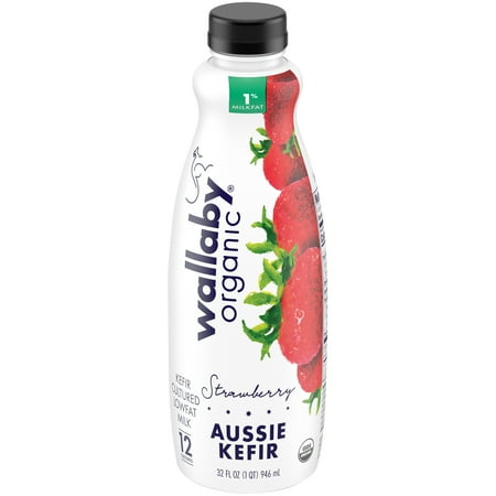 Wallaby Organic Lowfat Strawberry Kefir, 32 Oz. – Walmart Inventory ...