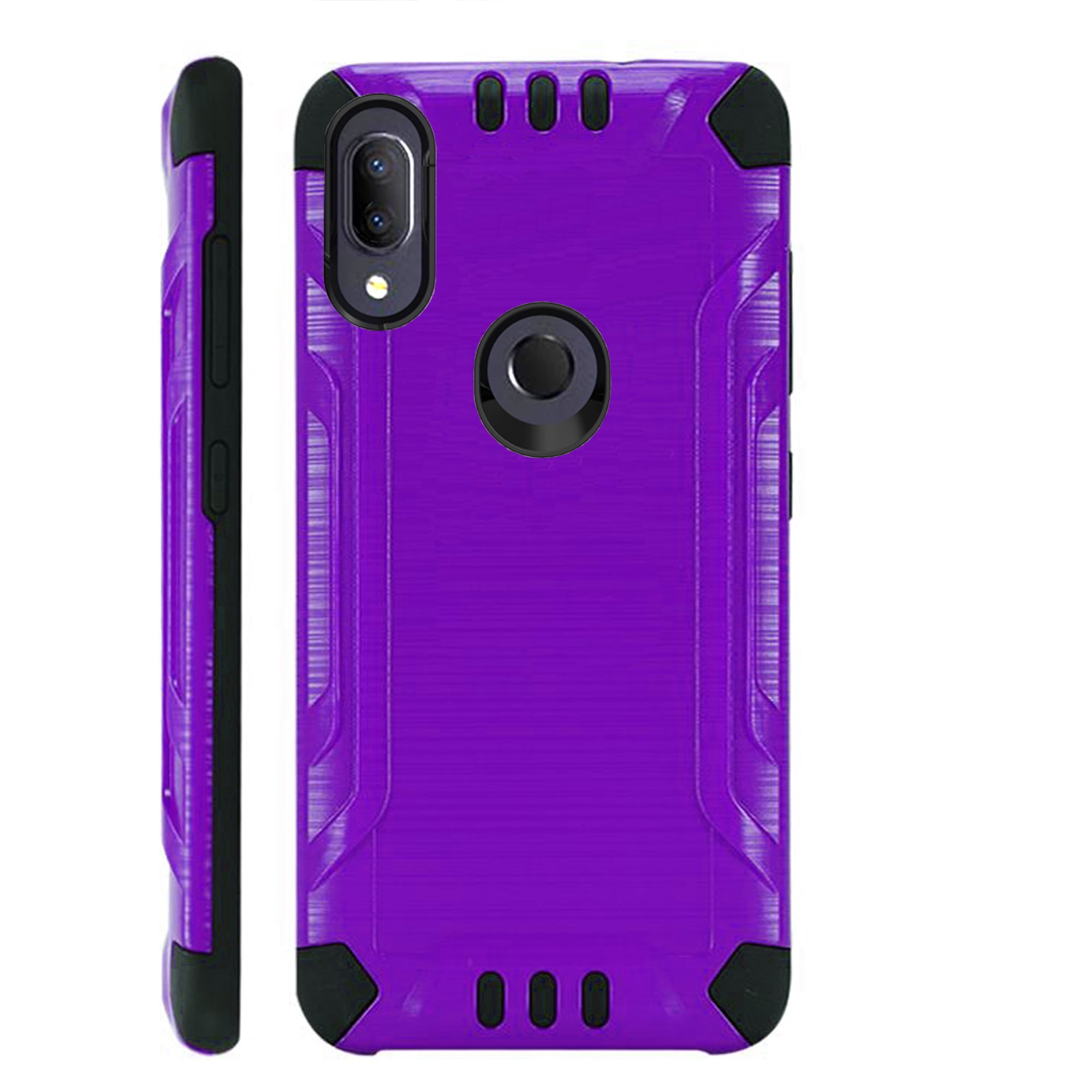 Compatible with Cricket Lumos | Alcatel AXEL Brushed Metal Texture ...