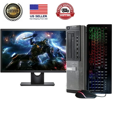 Pre-Owned Dell RGB Gaming Desktop PC, Intel Quad I5 up to 3.6GHz, 16GB ...
