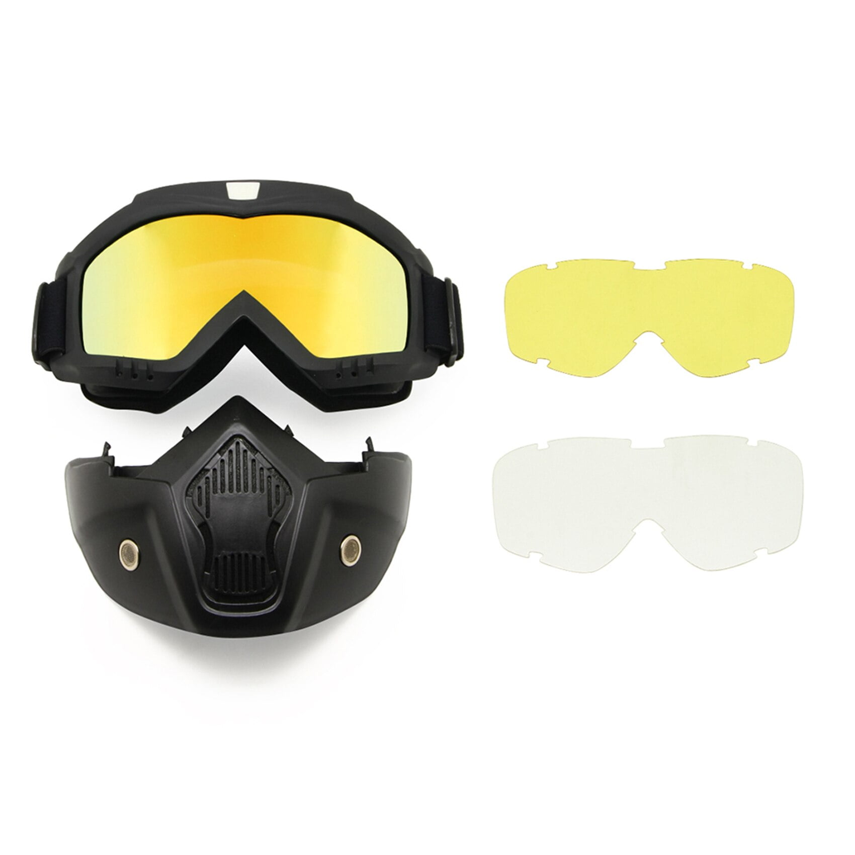 Motorcycle Dirt Bike ATV Goggles Mask Detachable Protect Padding ...