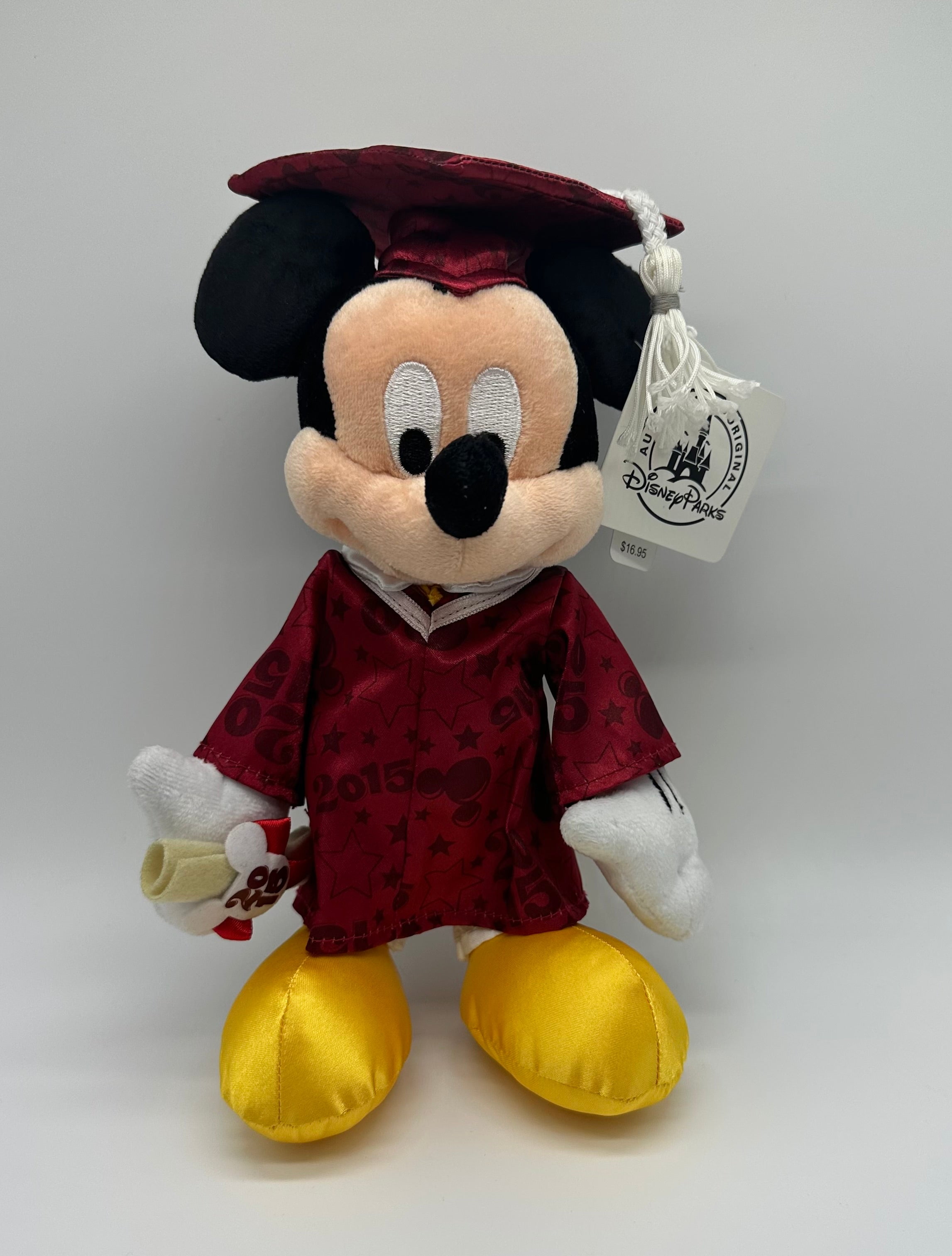 Disney Parks 2015 Mickey Graduation Plush New with Tag - Walmart.com