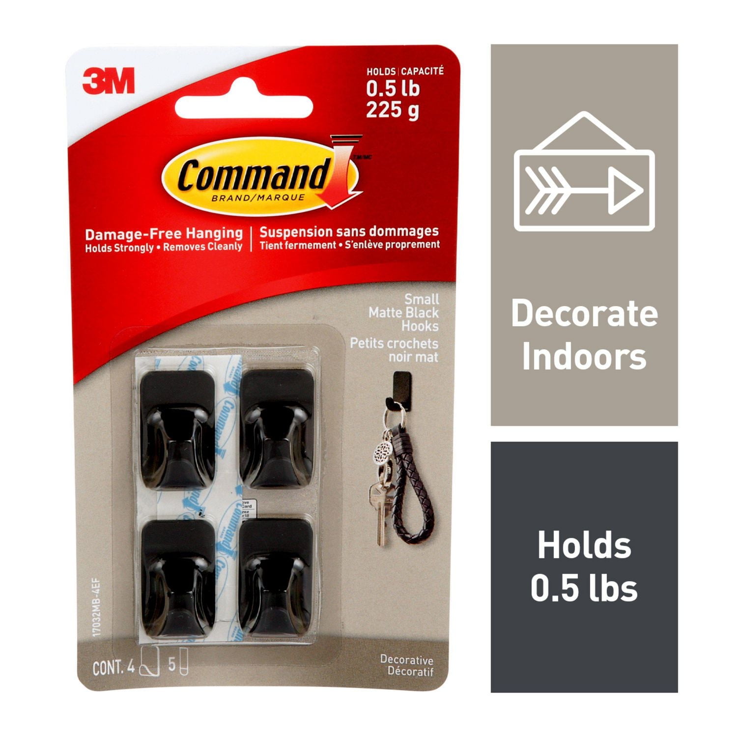 Click here for Command Decorative Hook 17032mb-4ef  Matte Black... prices