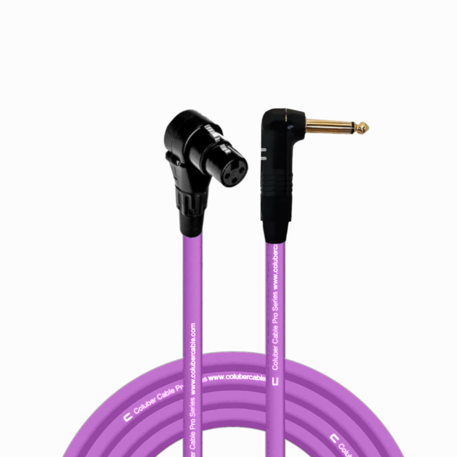 Coluber Cable Right Angle XLR Female to Right Angle 1/4" TS 3-Pin ...