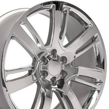 24x10 Resto R103 Maverick Milled Window Chrome Plated Wheel 6x5.5 (25mm ...