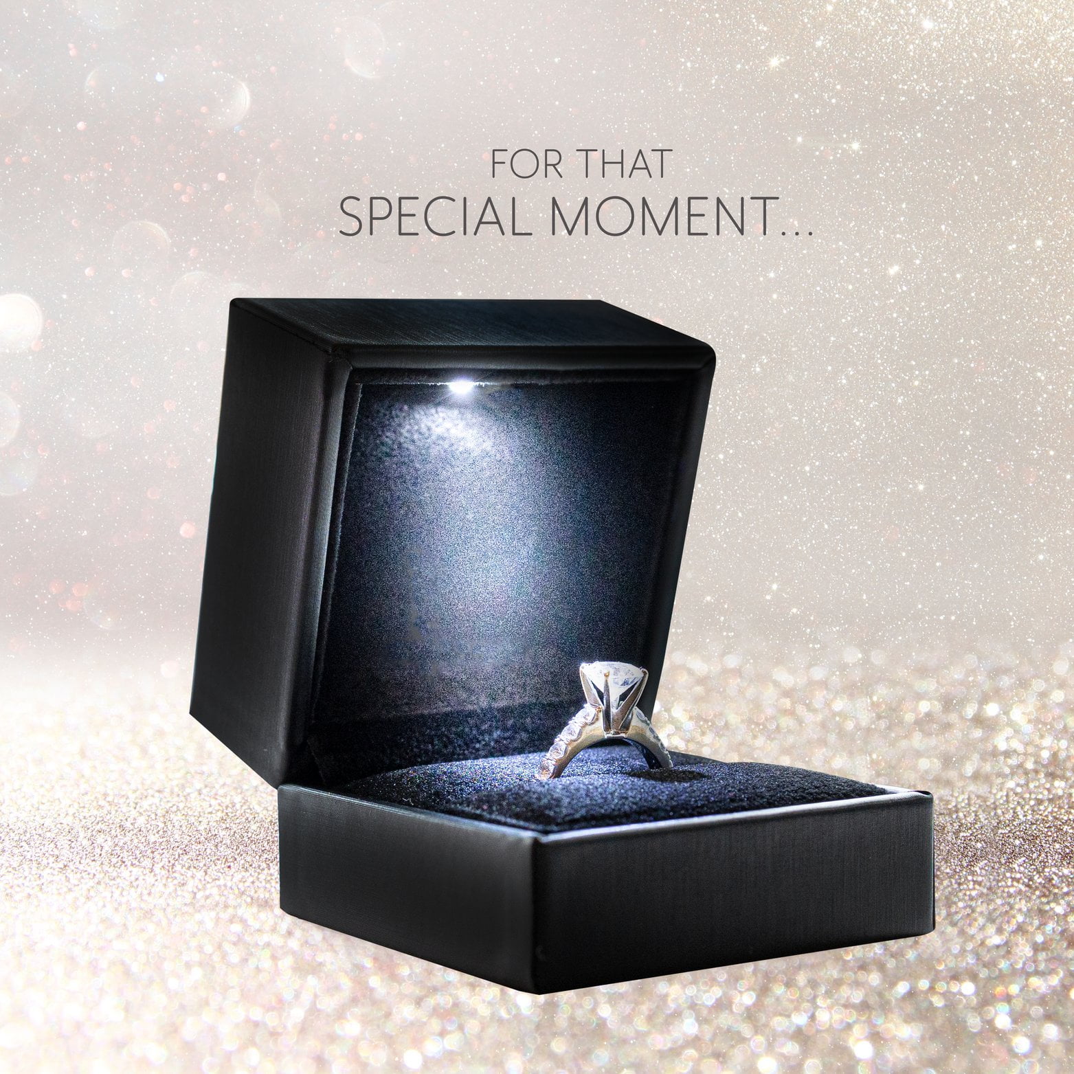 Novel Box Black LED Light Ring Display Box - Walmart.com