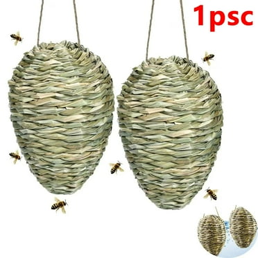 Naler Paper Wasp Nest 4 Pack - Decoys Safe Hanging Fake Wasp Deterrent ...