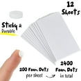 Mr. Pen Foam Dots 2400 pcs 12 Sheets Adhesive Double Sided Foam Dots 6 ...