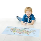 Mr. Pen- Laminated Classroom USA Map for Kids Learning, 24.6”x 14.5 ...