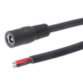 25cm/100cm DC5.5x2.5mm Female Power Cable Coppers Cores PVC For CCTV ...