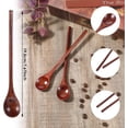 2PCS Natural Wooden Spoons Set - Long Handled Honey & Jam Stirrers for ...
