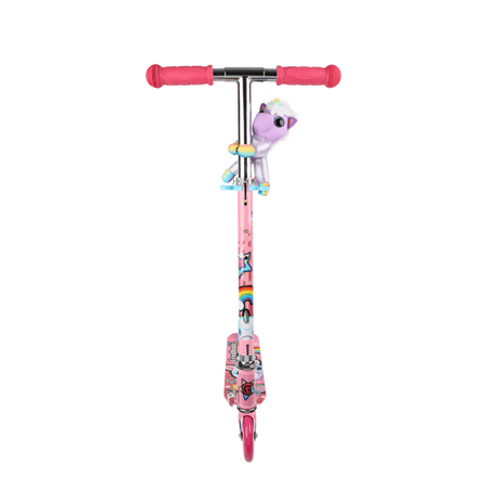 Unicorn 2 Wheel Kick Scooter with Snap Along Stuffed Unicorn, Kids ...