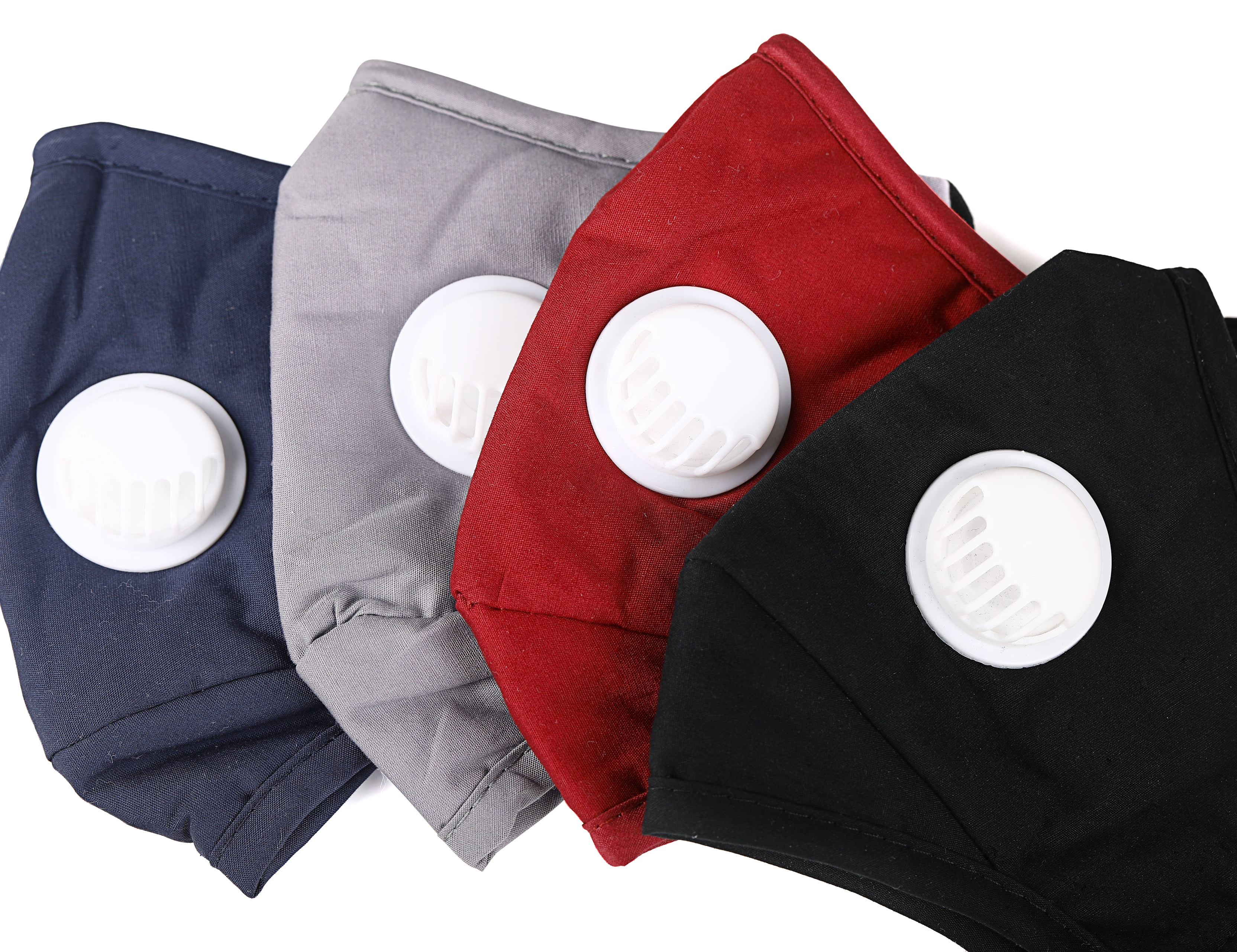 4 Sets of Reusable Washable Mask with Breathing Valve and 8 filters ...