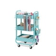 Simply Tidy Gramercy Metal Craft Storage Trolley with Mesh Trays and ...