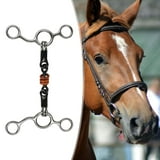 Colaxi Horse Bit Horse Mouth Snaffle H Shape Full Cheek Bit Horse ...