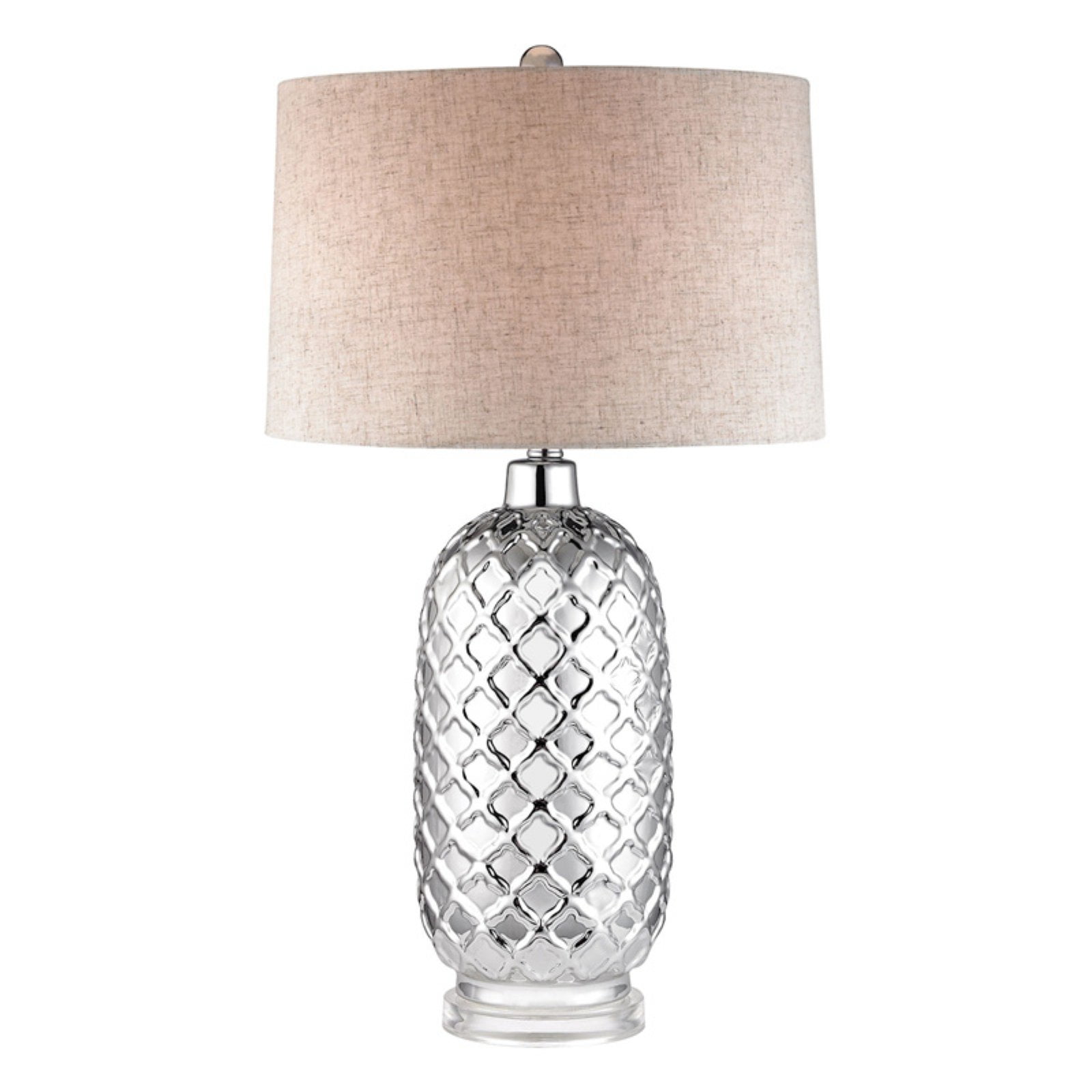 Dimond Lighting Chrome Quatrefoil Table Lamp - Walmart.com - Walmart.com