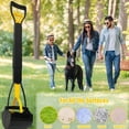2- Pooper Scooper for Large Small Dogs , 32" Long Handle Poop Scoop for ...