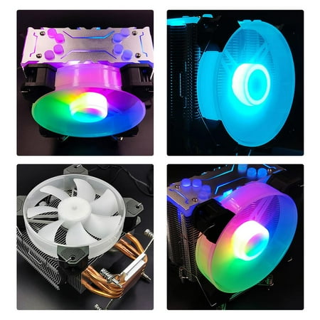 CUP Cooling Fan 16 Million Colors CPU Air Cooler 5V ARGB Computer Case ...