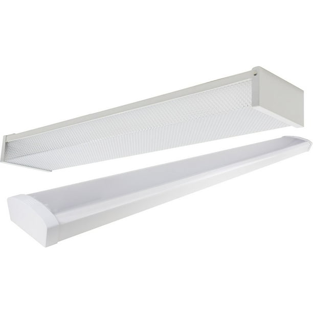 3 Pack 4 FT Prismatic Lens Wraparound Fixture - Walmart.com