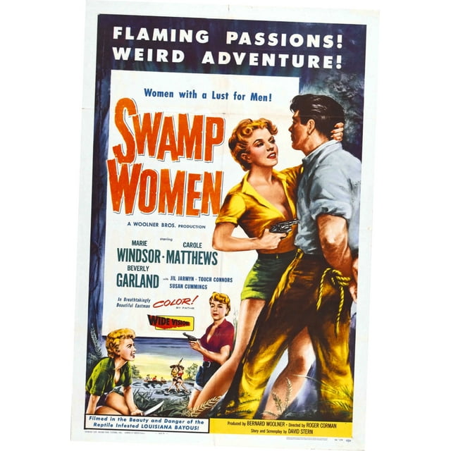 Swamp Women Movie poster Metal Sign Art Print 8x12 Multi-Color Square ...
