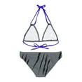 Effete Feline Claw Marks Scratch Strappy Bikini Set (AOP) - Walmart.com