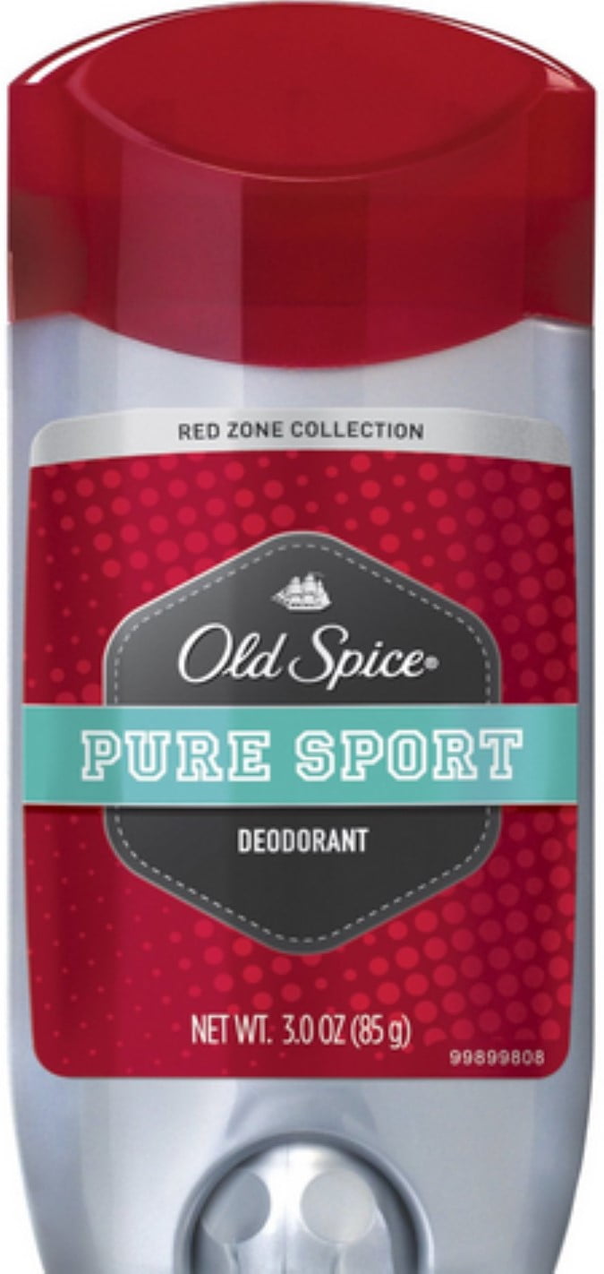 Old Spice Red Zone Deodorant Solid, Pure Sport 3 oz (Pack of 2 ...