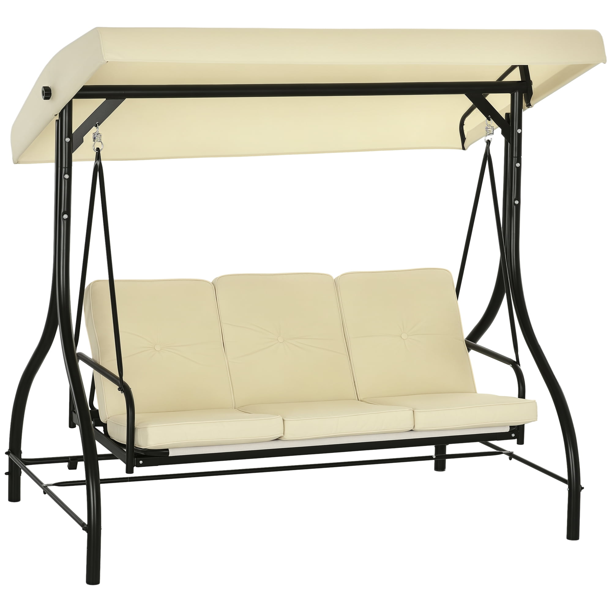 Click here for Outsunny 3 Seater Patio Swing Chair With Canopy Co... prices