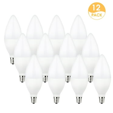 ZhenheCeiling Fan Light Bulbs, E12 Led Bulb 60W Equivalent, Small Base ...