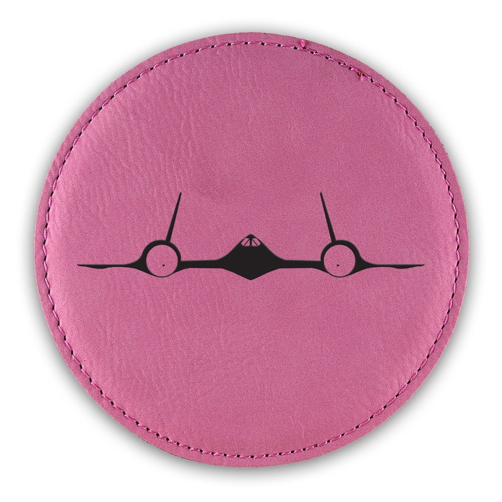 SR-71 Blackbird Coaster Laser Engraved Leatherette - Round Coasters ...