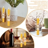 KBLLUNH 24 Pack Natural Beeswax Sheets, DIY Candle Making Kit for ...