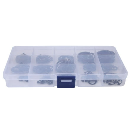 Spring Steel C Clip Steel Circlips Retaining Ring Hole Circlips 175Pcs ...