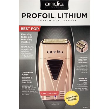 Andis Corded Trimmer & Lithium Shaver with Gold Titanium Hypo ...