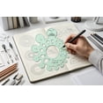 Printtoo 2 mm Thick Geometric Drawing Template Ruler, Transparent Green ...