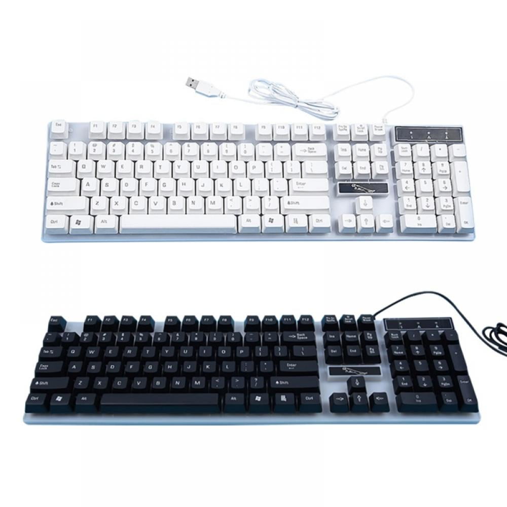 Buy Gaming Keyboard USB Wired Floating Keyboard, Quiet Ergonomic Water ...