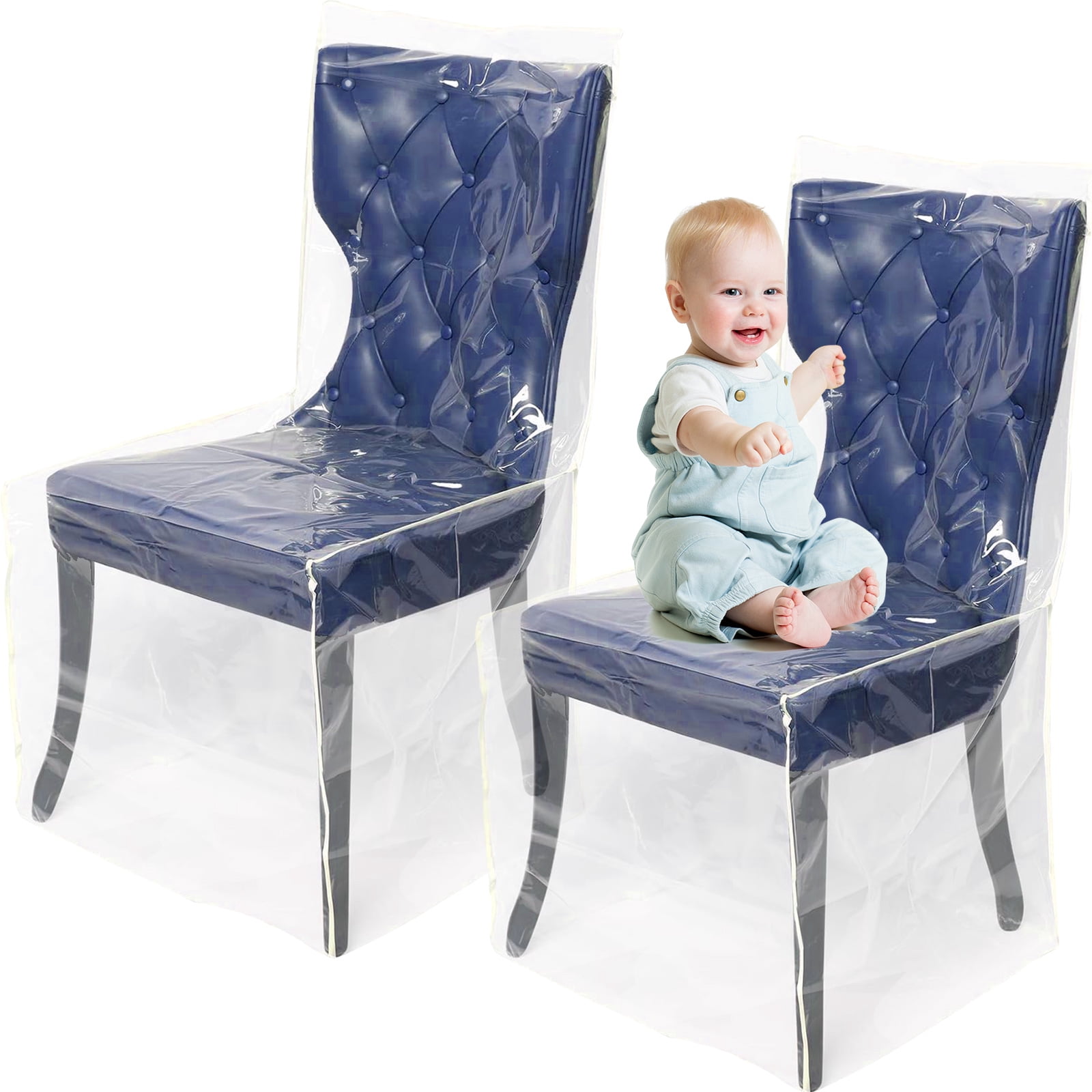 Clear Plastic Chair Covers Heavy Duty Dining Room Chair Cover