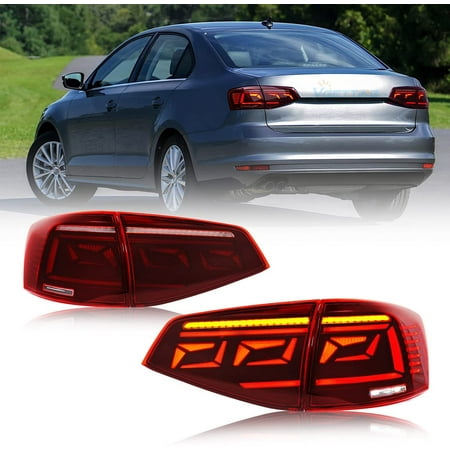 LED Tail Lights For Volkswagen Jetta 2015 2016 2017 2018 Rear Lamp ...