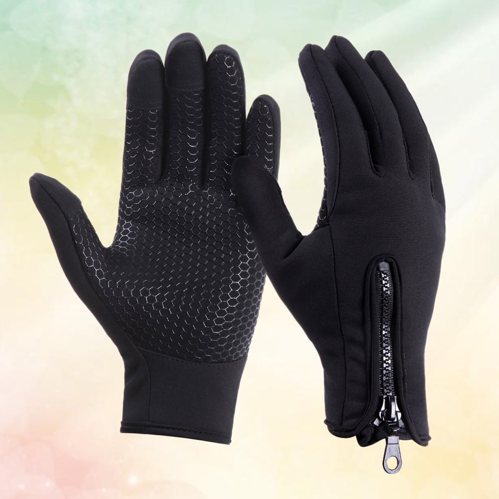 Click here for Runrotoo Riding Gloves Black Polyester For Cycling... prices