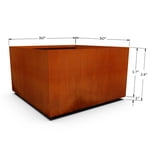 PLANTERCRAFT Corten Steel metal planter box, Square & Cube sizes ...