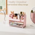 Makeup Organizer with Brush Holders & 2 Drawers, Countertop Bathroom ...