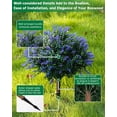 27.55 Inch Lavender Boxwood Topiary Tree with Spike, Round Bush Ball ...