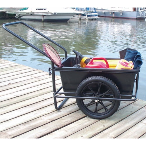 Dock Edge Powder Coated Steel Frame iCart Dock Cart with Removable Poly ...
